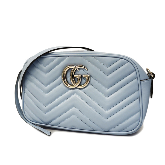 Gucci | Bags | Auth Gucci Gg Marmont Shoulder Bag 447632 Womens Leather ...